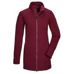 Strickjacke Killtec "KOW 4 WMN FLX JCKT", Herren, Gr. 40, rot (weinrot), Obermaterial: 95% Polyester, 5% Elasthan, Strickjacken Strickjacke, Damen Powerstretchjacke mit 2-Wege-Stretch und Kinnschutz