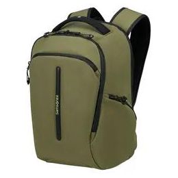 Laptoprucksack Samsonite "ECODIVER XS", Damen, Gr. B/H/T: 25cm x 40cm x 20cm, waxed wasabi, Polyester, Rucks&auml;cke Laptoprucksack