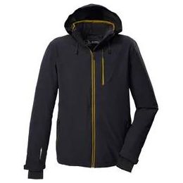 Skijacke Killtec "KSW 24 MN SKI JCKT", Herren, Gr. L, schwarz, Obermaterial: 100% Polyester;Futter: 100% Polyester;F&uuml;llung: 100% Polyester, Jacken Skijacke, Atmungsaktive, wasser- u. winddichte Funktionsjacke, abnehmbare Kapuze