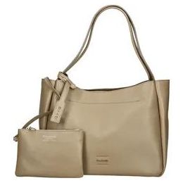 Shopper Nero Giardini "Nero Giardini Taschen Leder", Damen, Gr. onesize, beige, Leder, Taschen Shopper