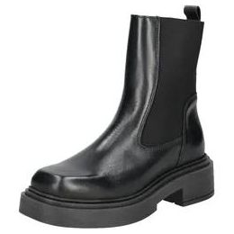Stiefelette Steve Madden "Steve Madden Stiefelette Leder", Damen, Gr. 36, schwarz, Leder, Schuhe Stiefelette