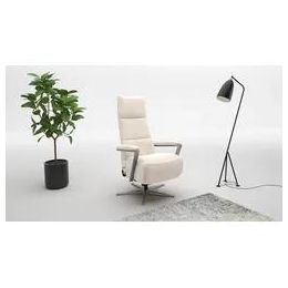 Sit & More TV-Sessel SIT & MORE "Vario Comfort, inkl. Kopfteilverstellung & 360 Drehfunktion", cream, B:70cm H:124cm T:85cm, 100% Polyester, Sessel, mit Herz-Waage-Funktion & 3 Motoren, H&ouml;he der Armlehnen 60cm