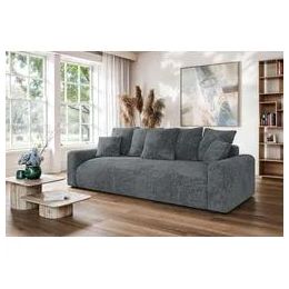 Big-Sofa Home Affaire "LAKESIDE klein 3-Sitzer Schlafsofa mit Bettkasten, Breite 238 cm", dunkelgrau, B:238cm H:85cm T:98cm, 100% Polyester, Sofas, Big-Sofa, Liegefl&auml;che 149x195 cm, hoher Sitzkomfort, Ma&szlig;e B/T/H: 238/98/85cm