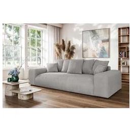 Big-Sofa Home Affaire "LAKESIDE 3-Sitzer Schlafsofa mit Bettkasten, Breite 256,5 cm", hellgrau, B:256,5cm H:82cm T:122cm, 83% Polyester, 17% Nylon, Sofas, Big-Sofa, Liegefl&auml;che 168,5x195 cm, hoher Sitzkomfort, Ma&szlig;e B/T/H: 256/122/82cm