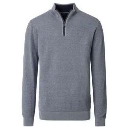 Troyer Casamoda "Casamoda Troyer uni", Herren, Gr. 4XL, blau (hellblau), 100% Baumwolle, Pullover Troyer