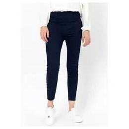 7/8-Jeggings soyaconcept "SC-NADIRA 1-B", Damen, Gr. 34, N-Gr, blau (navy), Denim/Jeans, Obermaterial: 69% Baumwolle, 28% Polyester, 3% Elasthan, unifarben, skinny fit kn&ouml;chelfrei, Hosen 5-Pocket-Hose, mit Stretch