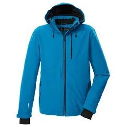 Skijacke Killtec "KSW 24 MN SKI JCKT", Herren, Gr. 3XL, sky, Obermaterial: 100% Polyester;Futter: 100% Polyester;F&uuml;llung: 100% Polyester, Jacken Skijacke, Atmungsaktive, wasser- u. winddichte Funktionsjacke, abnehmbare Kapuze