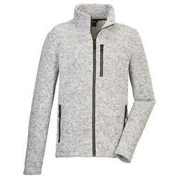 Fleecejacke "GW 55 MN KNTFLC JCKT", Herren, Gr. XXL, wei&szlig; (naturwei&szlig;), Obermaterial: 100% Polyester, G.I.G.A. DX BY KILLTEC, Jacken Fleecejacke, Zeitlose Strickfleecejacke, recyceltes Material, Taschen mit Zipper