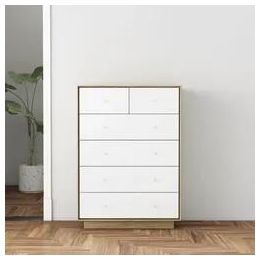 Kommode OTTO HOME "Blaire", natur, B:80cm H:110cm T:40cm, ABS-Kunststoff, FSC-zertifizierter Holzwerkstoff, Holzwerkstoff, MDF, Melamin, Sideboards, Kommode, kratzfeste Melaminoberfl&auml;che, ABS-Kanten und FSC-zertifiziertem Holz