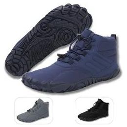 Barfu&szlig;schuh DOTALES "Trekstep Barfu&szlig;schuhe Winterstiefel Damen & Herren &ndash; Exklusiv &", Herren, Gr. 45, Normalschaft, blau, Polyester, Textil, Schuhe Barfu&szlig;schuh, Minimalschuhe