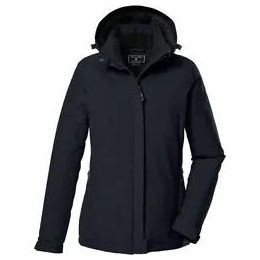 Funktionsjacke Killtec "KOW 250 WMN JCKT", Damen, Gr. 42, schwarz (midnight), Obermaterial: 100% Polyester;Futter: 100% Polyester;F&uuml;llung: 100% Polyester, Jacken Funktionsjacke, Wasserdichte Damenjacke, atmungsaktiv, abnehmbare Kapuze