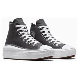 Sneaker Converse "CHUCK TAYLOR ALL STAR MOVE GLITTER", Jungen, Gr. 37,5, schwarz matter, schwarz, wei&szlig;, Textil, Schuhe Sneaker