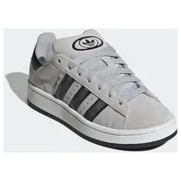 Sneaker Adidas ORIGINALS "CAMPUS 00S F&Uuml;R KINDER", Damen, Gr. 38,5, grau two, matte silber, core schwarz, Leder, Synthetik, Schuhe Sneaker, f&uuml;r Kinder & Jugendliche