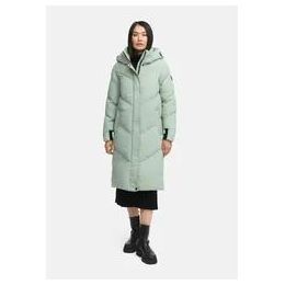 Winterjacke Marikoo "Teonaa", Damen, Gr. XL, smokey mint, Obermaterial: 100% Polyester; Futter: 100% Polyester; Wattierung: 100% Polyester; &Auml;rmelfutter: 100% Polyester, Jacken Winterjacke, Figurbetonte Passform mit moderner Steppung