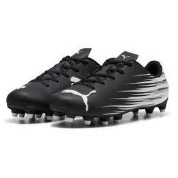 Fu&szlig;ballschuh Puma "ATTACANTO II FG/AG JR", Kinder, Gr. 36, schwarz-wei&szlig; (Puma schwarz, Puma wei&szlig;), Synthetik, bedruckt, Schuhe Fu&szlig;ballschuh, f&uuml;r Rasenpl&auml;tze, f&uuml;r Jugendliche