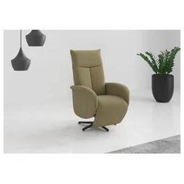 Sit & More TV-Sessel SIT & MORE "Glendale", olive, B:75cm H:112cm T:82cm, 100% Polyester, Sessel, wahlweise mit Aufstehhilfe, 2 Motoren und Akku