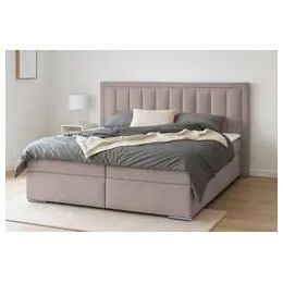 Boxbett Collection AB "ATHENA inkl. Bettkasten, erh&auml;ltlich in der Breite 180cm", beige (taupe), B:193cm L:206cm, Holz teilmassiv, Holzwerkstoff, Komplettbetten, erh&auml;ltlich in verschiedenen H&auml;rtegraden, inkl. Topper