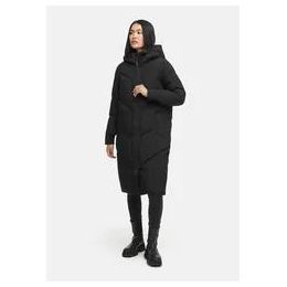 Winterjacke Marikoo "Teonaa", Damen, Gr. XL, schwarz, Obermaterial: 100% Polyester; Futter: 100% Polyester; Wattierung: 100% Polyester; &Auml;rmelfutter: 100% Polyester, Jacken Winterjacke, Figurbetonte Passform mit moderner Steppung