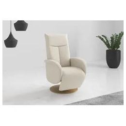 TV-Sessel Home Affaire "Glendale", creme, B:75cm H:112cm T:82cm, 95% Polyester, 5% Polyamid, Sessel, wahlweise mit Aufstehhilfe, 2 Motoren und Akku