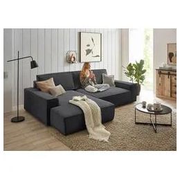 Home Affaire "NEU: SHERWOOD XXL 284, Big-Sofa L-Form, tiefe Sitzfl&auml;che 95 cm, Cord" Recamiere rechts/links, als Schlafsofa stellbar, Cord u. Leinenoptik