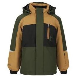 Skijacke ZIGZAG "Scout", Jungen, Gr. 110, dunkelgr&uuml;n, 100% Polyester, mehrfarbig, normal, ohne Ausschnitt, Jacken Skijacke, aus wasserabweisenden und robusten Materialien