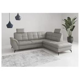 Sit & More Ecksofa SIT & MORE "Zora", light grau, T:212cm, Sofas, Ecksofa