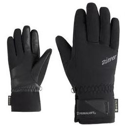 Skihandschuhe Ziener "KLENN-Z GTX PR glove lady", Damen, Gr. 7, schwarz, Materialmix, Handschuhe