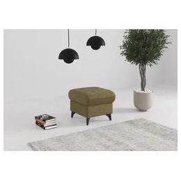 Sit & More Polsterhocker SIT & MORE "Glendale", olive, B:58cm H:48cm T:58cm, 100% Polyester, Hocker, Polsterhocker, mit Stauraum