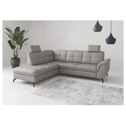 Sit & More Ecksofa SIT & MORE "Zora", light grau, T:212cm, Sofas, Ecksofa