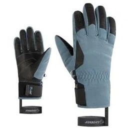 Skihandschuhe Ziener "KALE-Z AS AW glove lady", Damen, Gr. 7, blau (iron sky cord), Materialmix, Handschuhe