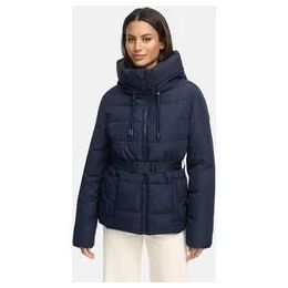 Winterjacke Marikoo "Himee", Damen, Gr. L, navy, Obermaterial: 100% Polyester; Futter: 100% Polyester; Wattierung: 100% Polyester; &Auml;rmelfutter: 100% Polyester, Jacken Winterjacke, mit praktischem Tailleng&uuml;rtel und robuster Klickschnalle