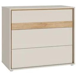 Schubkastenkommode FORTE, beige (sand, mauvella eiche), B:96,3cm H:84,1cm T:50,2cm, Spanplatte, Sideboards, B/H/T 96,3/84,1/50,2 cm