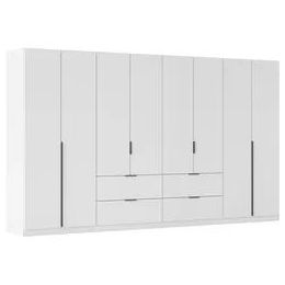Dreht&uuml;renschrank OTTO HOME "Kleiderschrank Schrank Garderobe AGORDO mit Dekor- oder Hochglanzfront", wei&szlig; (alpinwei&szlig;), B:360cm H:210cm T:54cm, Holzwerkstoff, Schr&auml;nke, Dreht&uuml;renschrank, mit Au&szlig;enschubk&auml;sten, in 7 Breiten und 2 H&ouml;hen MADE IN GERMANY