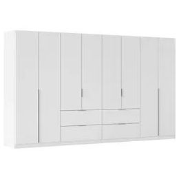 Dreht&uuml;renschrank OTTO HOME "Kleiderschrank Schrank Garderobe AGORDO mit Dekor- oder Hochglanzfront", wei&szlig; (alpinwei&szlig;), B:360cm H:210cm T:54cm, Holzwerkstoff, Schr&auml;nke, Dreht&uuml;renschrank, mit Au&szlig;enschubk&auml;sten, in 7 Breiten und 2 H&ouml;hen MADE IN GERMANY