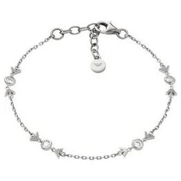 Armband Emporio Armani "Schmuck Geschenk Silber 925 Armschmuck", silber (silberfarben, kristallwei&szlig;, kristallwei&szlig;), Armb&auml;nder, Damen, 19cm, Silber 925 (Sterlingsilber), Armband, mit Zirkonia (synth.)