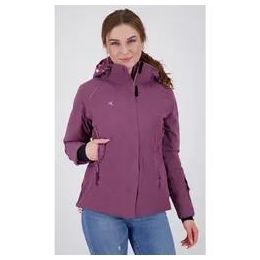Winterjacke DEPROC ACTIVE "CALGARY WINTER Women", Herren, Gr. 36 (S), berry, 75% Polyamid 25% Polyester, tailliert, mit Daumenl&ouml;chern,mit Schneefang,mit verstellbarem Klettverschluss, Jacken Winterjacke, weiche Skijacke in sportlicher Optik