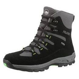 Winterboots Polarino "Glacier", Herren, Gr. 42, grau (anthrazit, schwarz), Nylon, Synthetik, kontrastfarbene Details, Schuhe Winterboots, mit Comfortex-Membrane