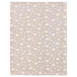 Babydecke Biederlack "Set Kuschetier mit Decke", braun (beige, braun), B:75cm L:100cm, Polyester, Wohndecken, Babydecke, Cleo, 75 x 100
