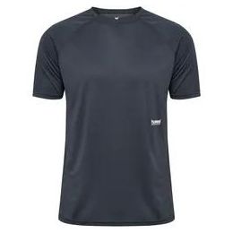 Trainingsshirt Hummel "HMLPULSE WORKOUT T-SHIRT S/S", Damen, Gr. L, ebony, Obermaterial: 100% Polyester, Shirts, f&uuml;r Fitness und sportliche Aktivit&auml;ten, atmungsaktiv