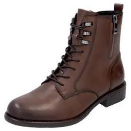 Schn&uuml;rstiefelette Remonte "Remonte Stiefelette Glattleder", Damen, Gr. 39, chestnut, Glattleder, Schuhe Schn&uuml;rstiefelette