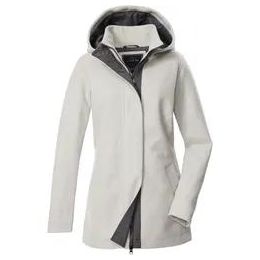 Funktionsjacke "GW 78 WMN JCKT", Damen, Gr. 44, grau, Oberseite: 100% Polyester;R&uuml;ckseite: 100% Polyester;Futter: 100% Polyester, G.I.G.A. DX BY KILLTEC, Jacken Funktionsjacke, W&auml;rmende, windabweisende Jacke mit 2-Wege-Rei&szlig;verschluss