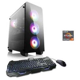 CSL Gaming-PC "Theseus V24617", schwarz, Microsoft Windows 11 Home (64 Bit), 16 GB RAM 500 GB SSD, Desktop-PCs