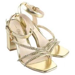 High-Heel-Pumps Buffalo "Buffalo Charlotte Ice Vegan Nappa", Damen, Gr. 40, gold, Polyurethan, unifarben, Schuhe