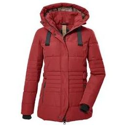 Steppjacke "GW 25 WMN QLTD JCKT", Damen, Gr. 44, feuerrot, Obermaterial: 88% Polyester, 12% Baumwolle;Futter: 100% Polyester;F&uuml;llung: 100% Polyester, G.I.G.A. DX BY KILLTEC, Jacken Steppjacke, Taillierte Winterjacke, wasserabweisend, winddicht, abnehmbare Kapuze