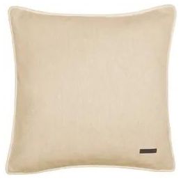 Dekokissen Esprit "Harp", beige (natur, unifarben), B:38cm L:38cm, Obermaterial: 100% Polyester, Dekokissen_Sitzkissen_Kissenh&uuml;llen, aus Microvelour