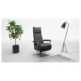 Sit & More TV-Sessel SIT & MORE "Vario Comfort, inkl. Kopfteilverstellung & 360 Drehfunktion", grau (anthrazit), B:70cm H:124cm T:85cm, Sessel, inkl. Herz-Waage-Funktion & 3 Motoren, H&ouml;he der Armlehnen 62cm
