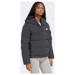 Daunenjacke Adidas SPORTSWEAR "HELIONIC CLIMAWARM MIT KAPUZE", Damen, Gr. XL, schwarz, Obermaterial: 100% Polyester. Wattierung: 80% Entendaune, 20% Federn, Jacken Daunenjacke, Winterjacke Damen