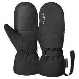 F&auml;ustlinge Reusch "Reusch Alba GORE-TEX Mitten", Damen, Gr. 6, schwarz, silberfarben, 84% Polyester, 14% Polyurethan, 2% Elasthan, unifarben, Handschuhe F&auml;ustlinge, mit wasserdichter und atmungsaktiver Funktion