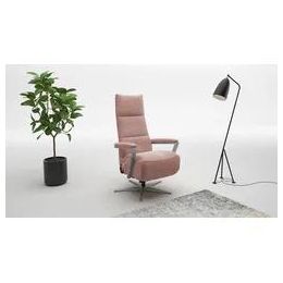 Sit & More TV-Sessel SIT & MORE "Vario Comfort, inkl. Kopfteilverstellung & 360 Drehfunktion", rosa (rose), B:70cm H:124cm T:85cm, 100% Polyester, Sessel, mit Herz-Waage-Funktion & 3 Motoren, H&ouml;he der Armlehnen 60cm