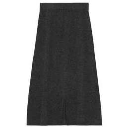 Midirock MOSHI MOSHI MIND "moshi moshi mind Skirt Elma", Damen, Gr. S, charcoal melange, Obermaterial: 100% Wolle, R&ouml;cke
